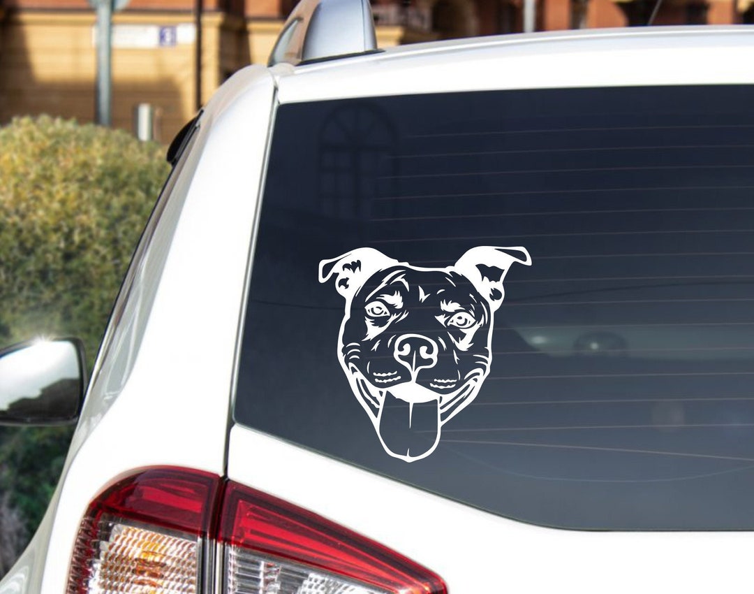 Pitbull Sticker, Pit Bull Decal, Dog Sticker, Car Decals, MacBook Vinyl ...