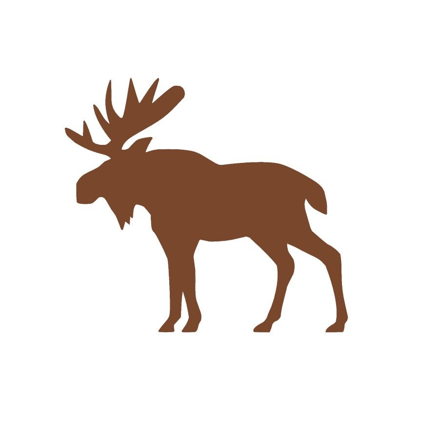 Moose Decal Car Decal Window Wall Bumper Phone Laptop Wall | Etsy