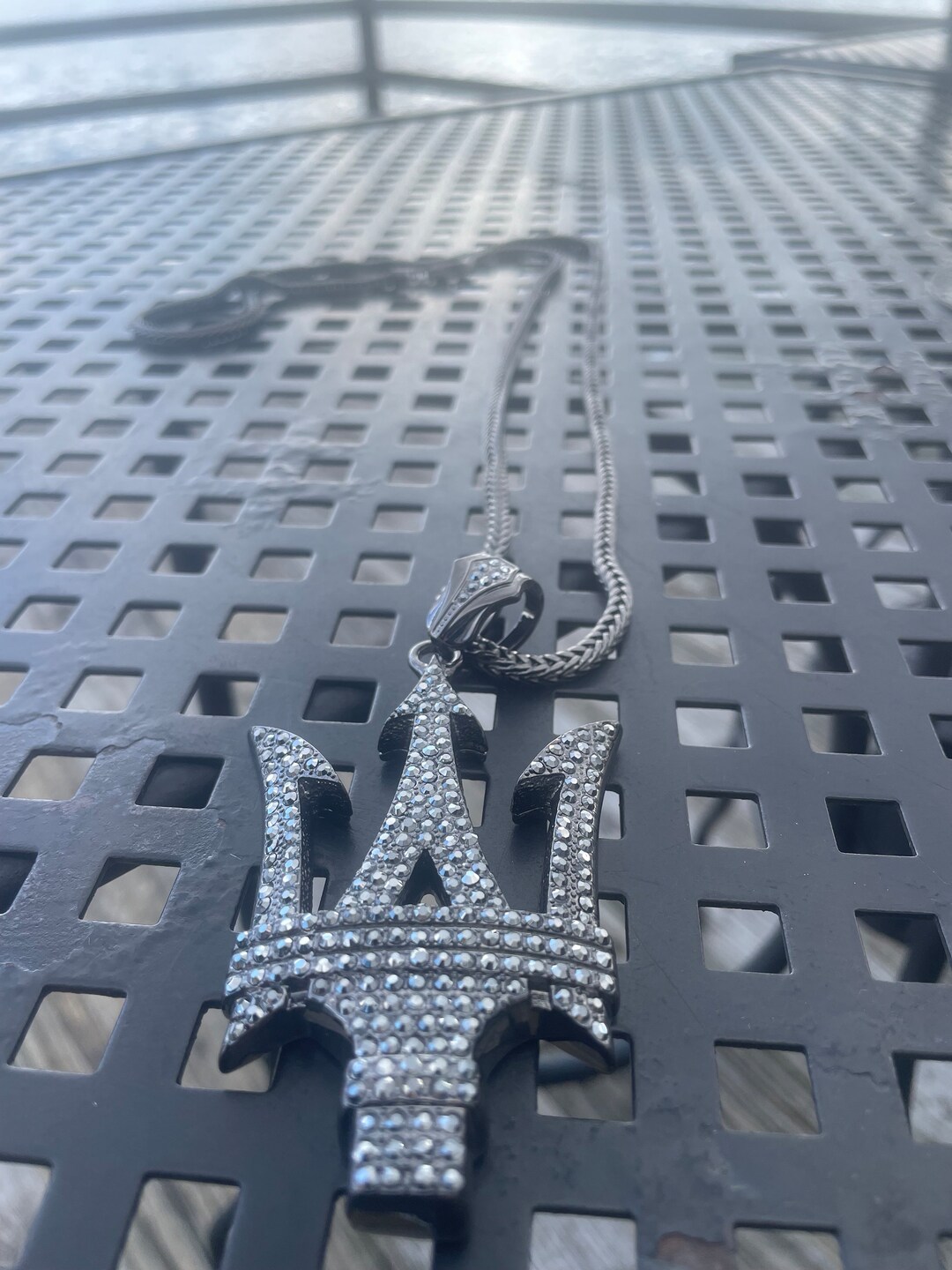 Large 4 Maserati Black Hematite Pendant & 36 Chain - Etsy