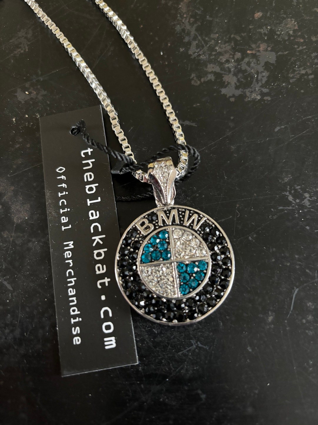 BMW SILVER BLUE Pendant-black Emblem 1.5” Limited - Etsy