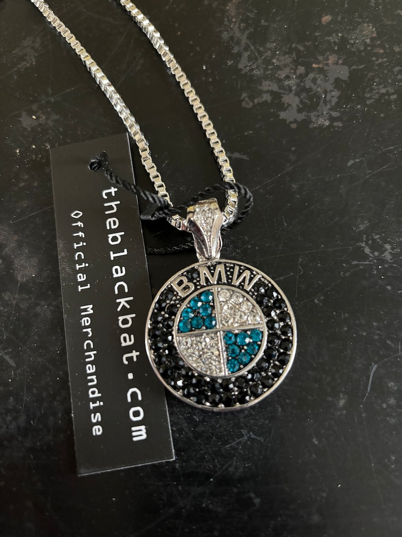 BMW SILVER BLUE Pendant-black Emblem 1.5” Limited - Etsy