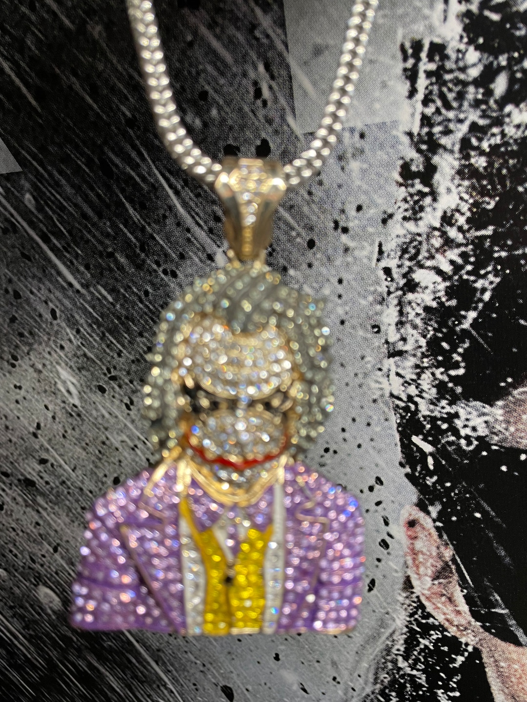 JOKER XL Pendant Bling ICED Out W36” Chain - Etsy