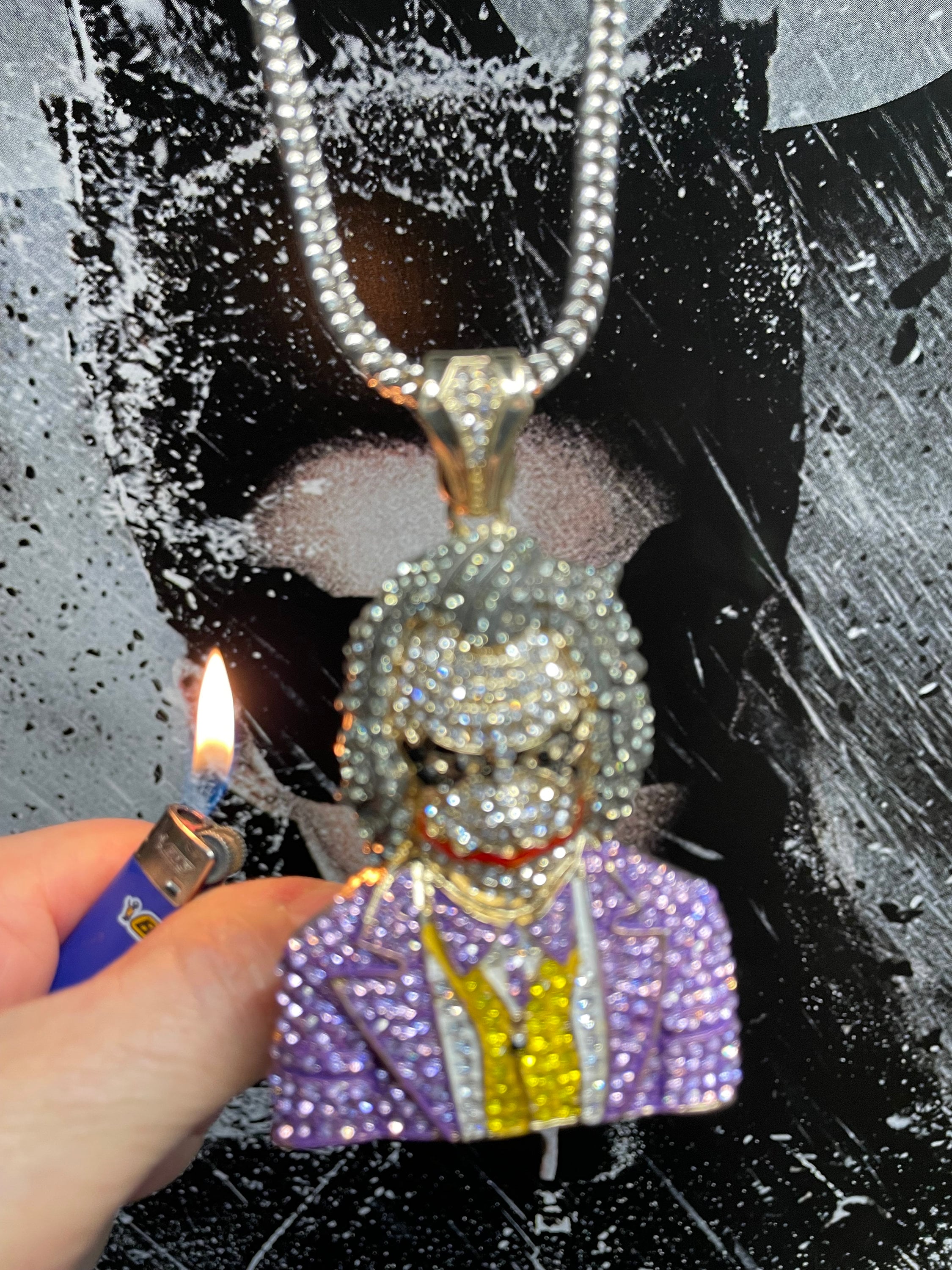 JOKER XL Pendant Bling ICED Out W36” Chain - Etsy