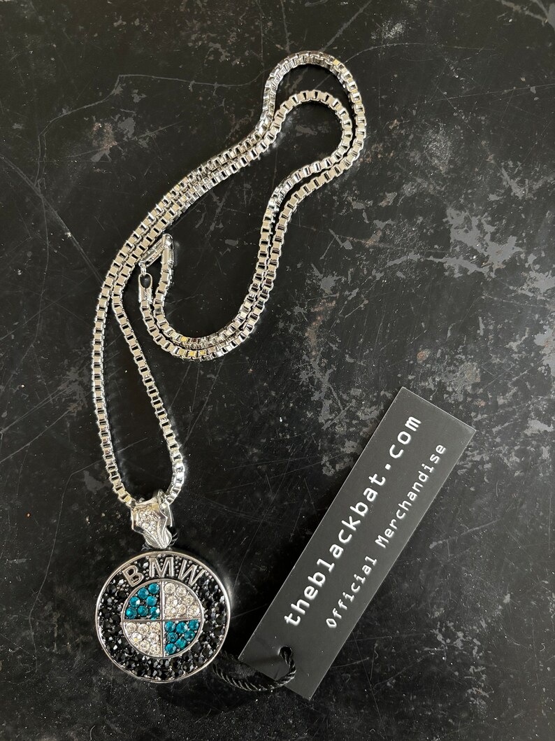 BMW SILVER BLUE Pendant-black Emblem 1.5” Limited - Etsy