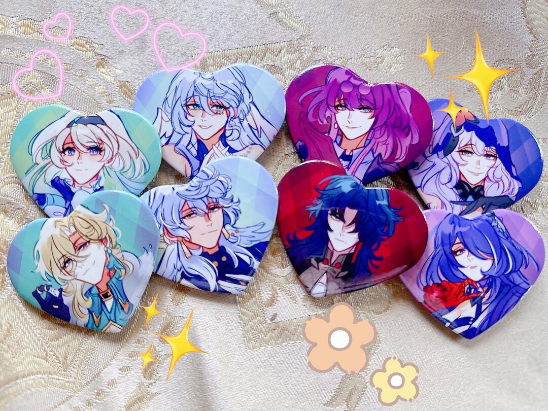 Honkai Star Rail Heart Buttons - Etsy