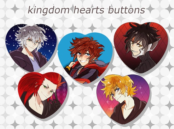 Kingdom Hearts: Heart Buttons PREORDER - Etsy