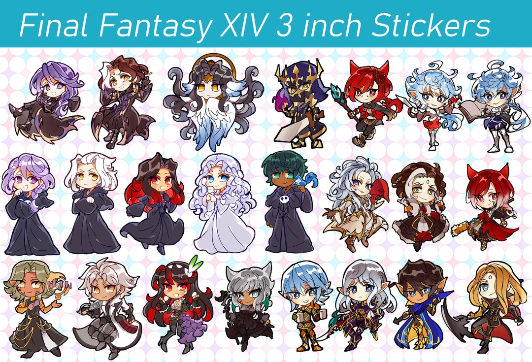 Final Fantasy XIV 3inch Stickers - Etsy