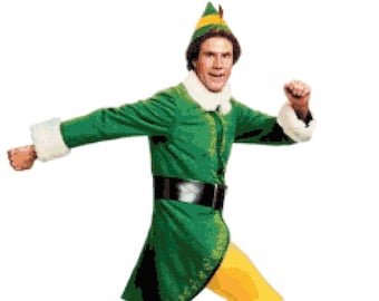 Buddy Elf Cross Stitch - Etsy