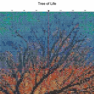 Tree of Life Cross Stitch Pattern - Circle of Mother Nature Counted ...