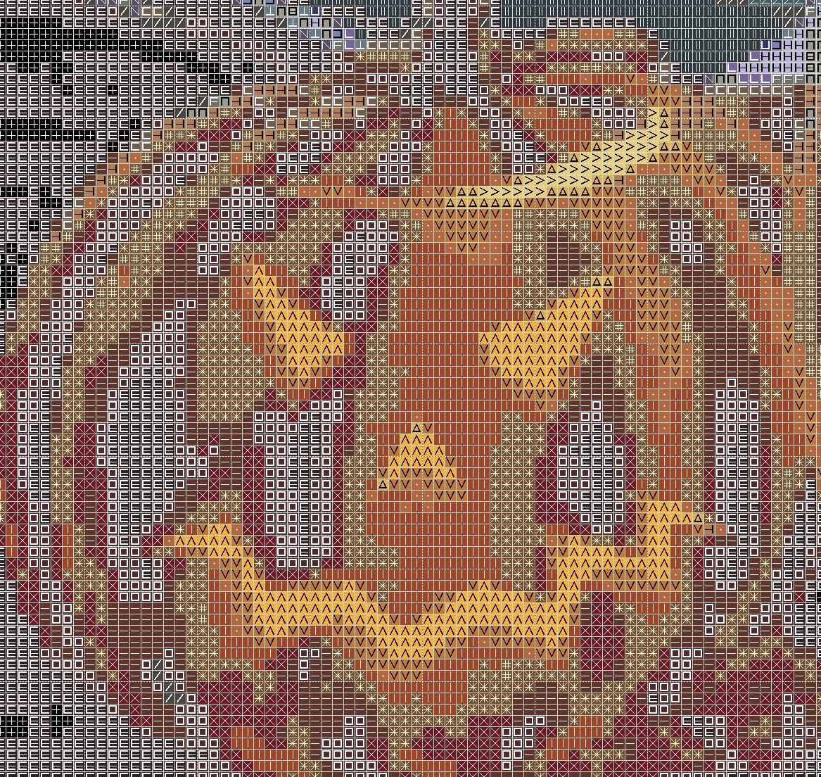 Halloween Jack O Lanterns Counted Cross Stitch Pattern - Pumpkins Pixel ...