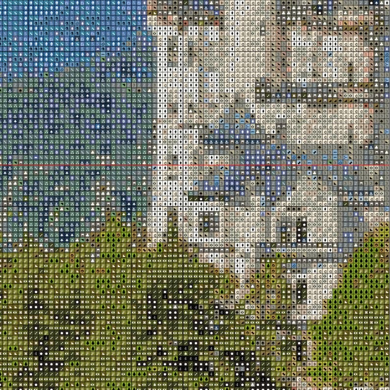 Schloss Neuschwanstein Castle Cross Stitch Pattern Bavaria Germany ...
