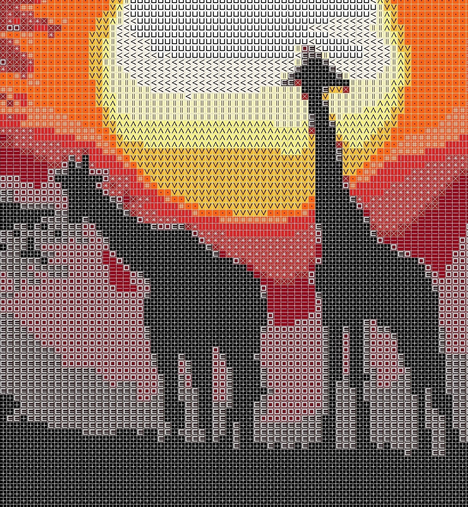 Giraffes at Sunset Counted Cross Stitch Pattern - African Landscape ...