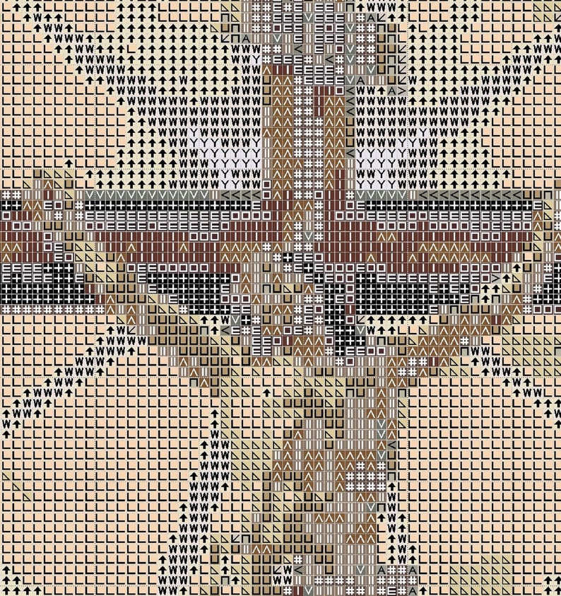 Easter Morning Resurrection Counted Cross-stitch Pattern - Jesus on the ...