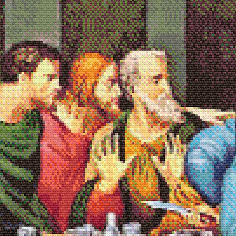 The Last Supper Cross Stitch Pattern Leonardo Da Vinci Painting Cross ...