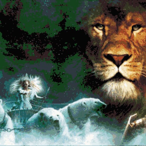 COUNTED STITCH Pattern Aslan Portrait Chronicles of Narnia - Etsy