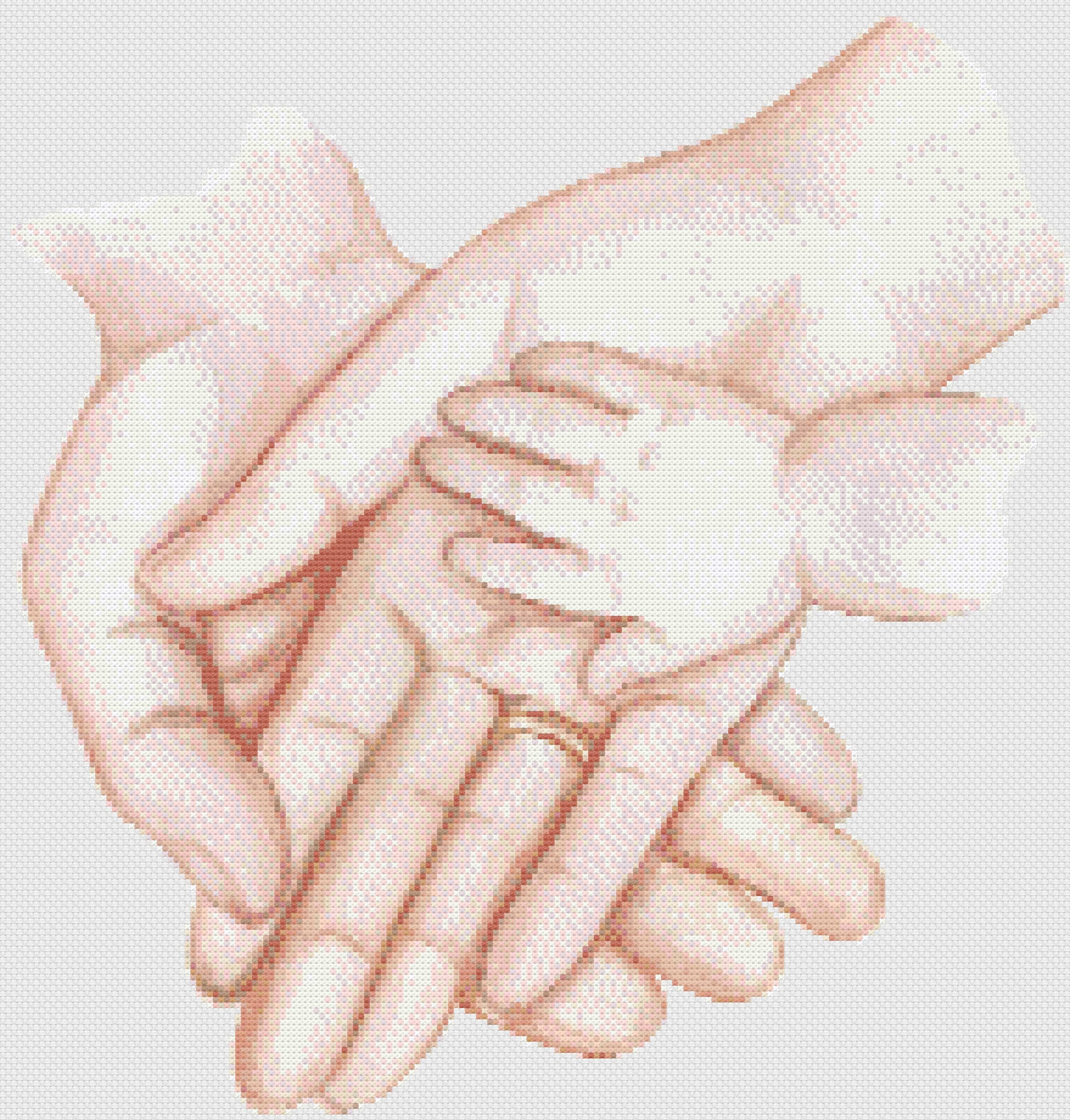New Family Hands Cross Stitch Pattern, Mom Dad Child Newborn Baby ...