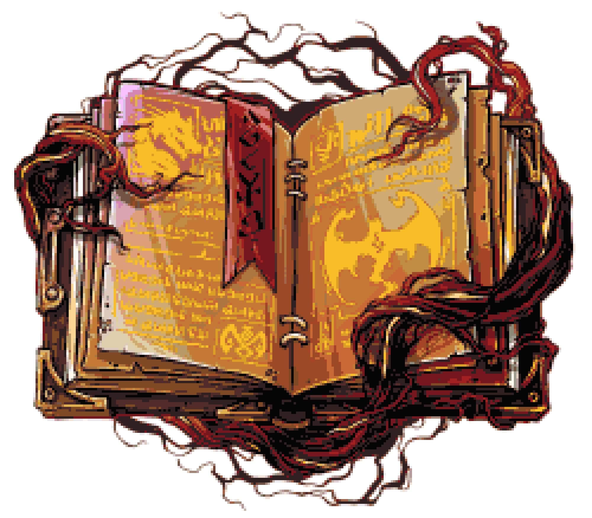 The Wizard's Spellbook Counted Cross Stitch Pattern - Magical Spell ...