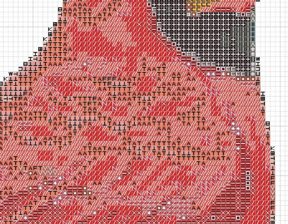 Craft Supplies & Tools Sewing & Needlecraft Red Cardinal Birds Pixel ...