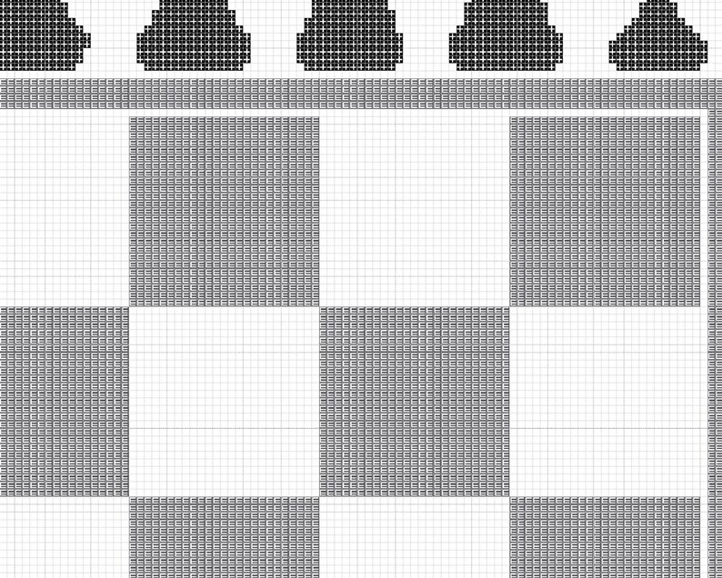Full Chess Set Cross Stitch Pattern, Basic Classic Board Game Simple ...