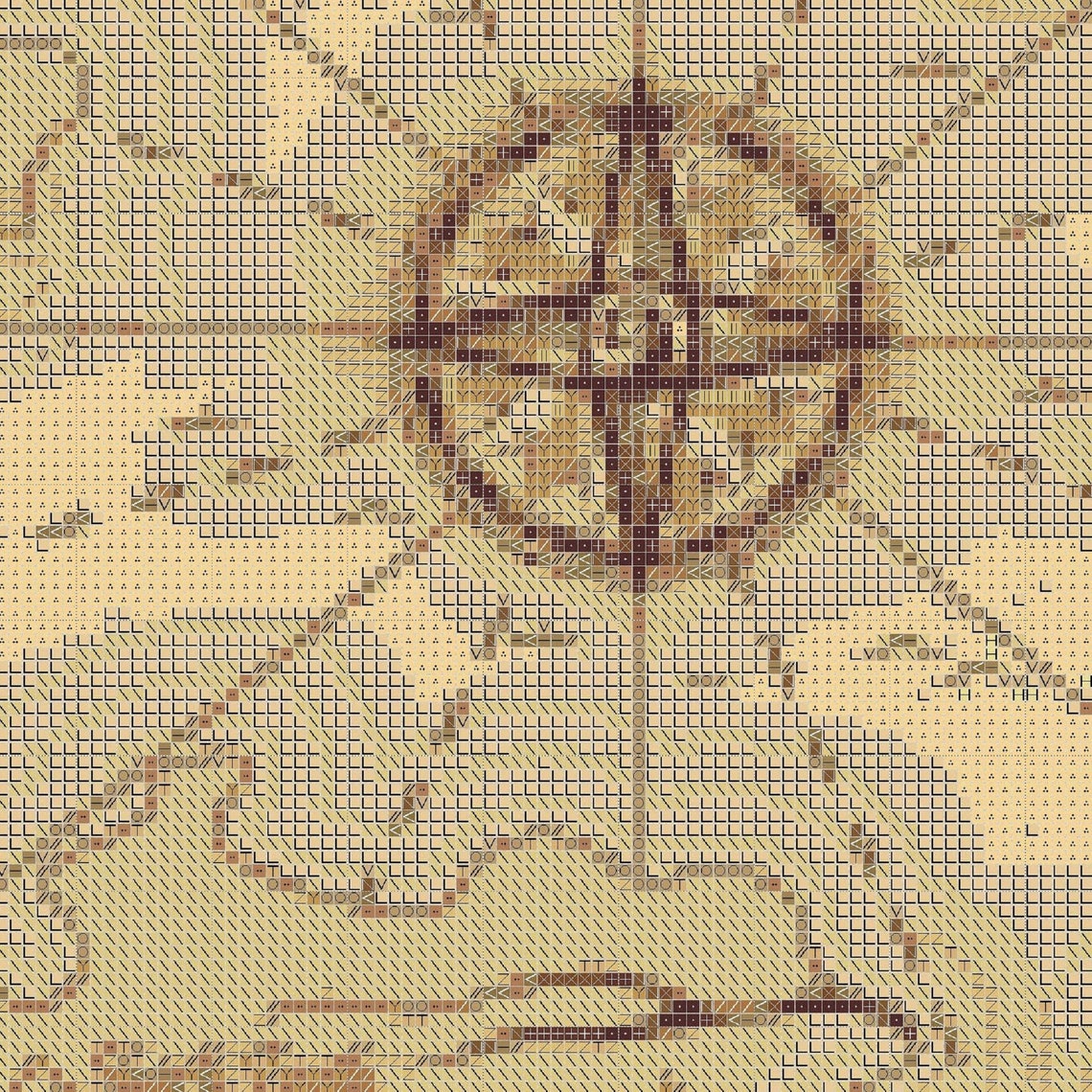 Pirate Treasure Map Cross Stitch Pattern - Cartographer Gift Counted ...