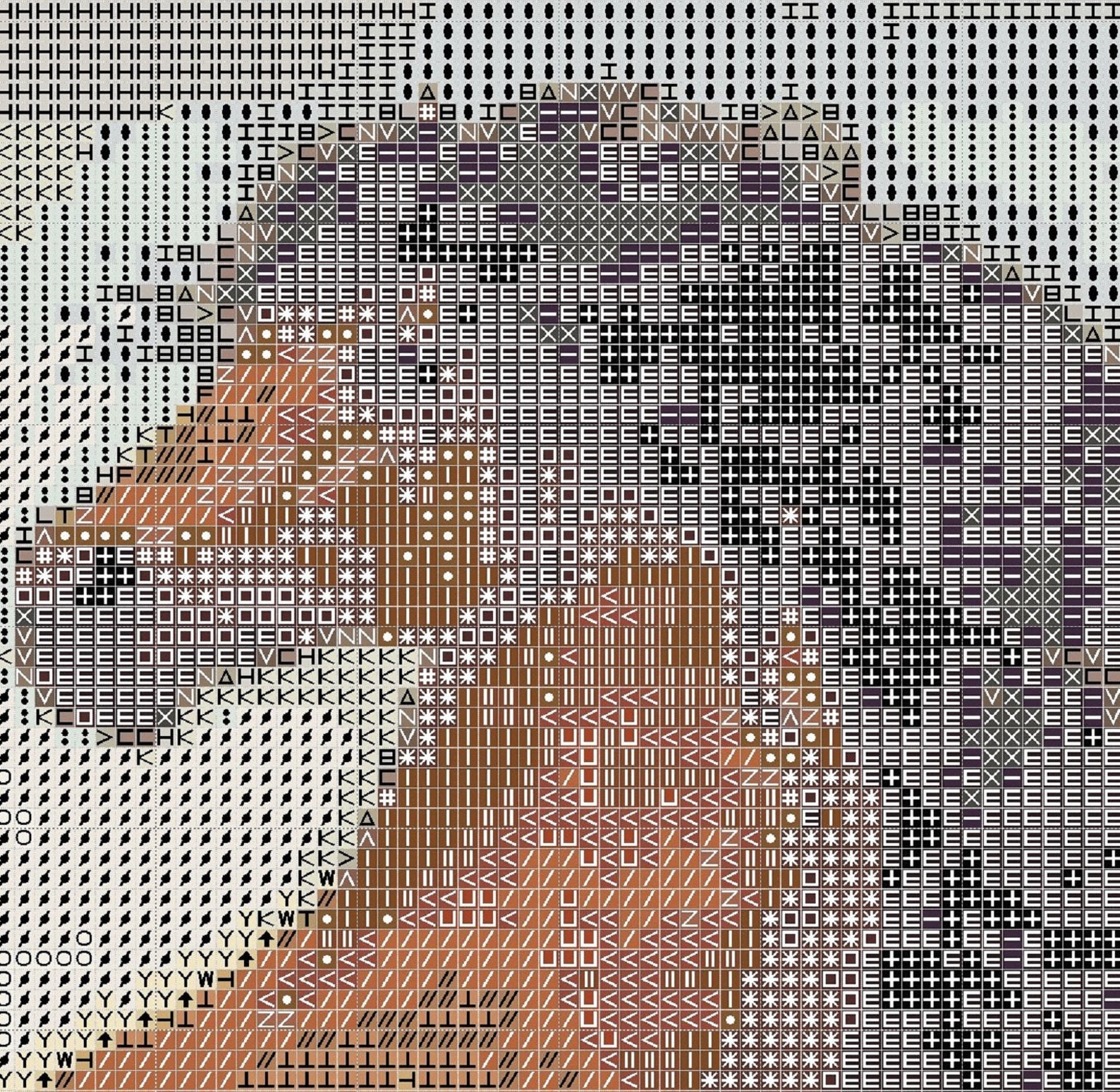 Mustang Face-off Cross Stitch Pattern - Wild Horses Counted Cross ...