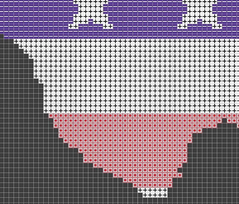 State of Texas Map Cross Stitch Pattern - USA American Flag Counted ...