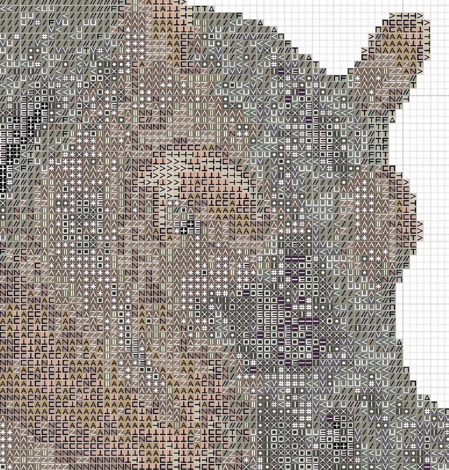 Hippopotamus Cross Stitch Pattern - Hippo Counted Cross-stitch Pattern ...