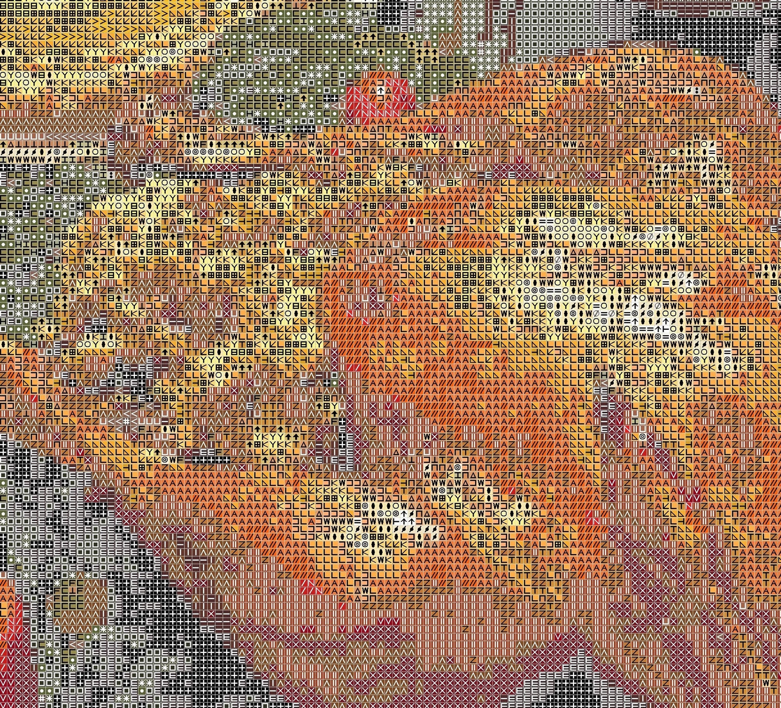 Thanksgiving Dinner Counted Cross Stitch Pattern - Traditional Holiday ...
