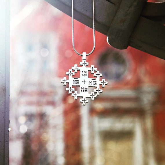 Openjart Special Edition Christogram Cross Pendant in Sterling | Etsy