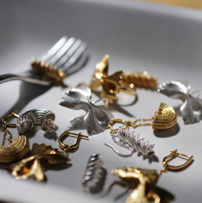 Openjart Farfalle Pasta Ring in 18k Vermeil (silver-gilt) - Etsy
