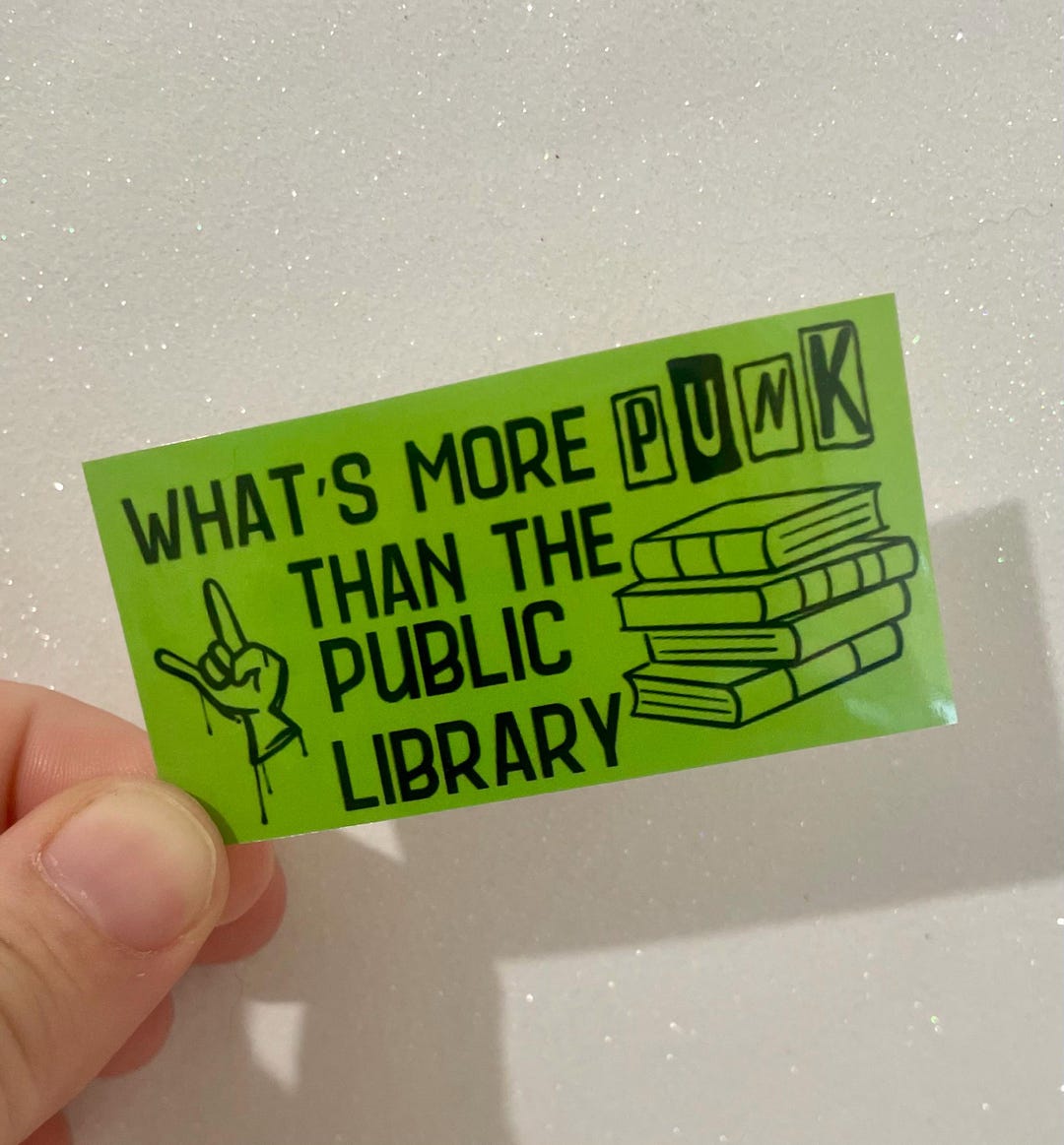 What’s More Punk Than the Public Library Vinyl Sticker - Etsy