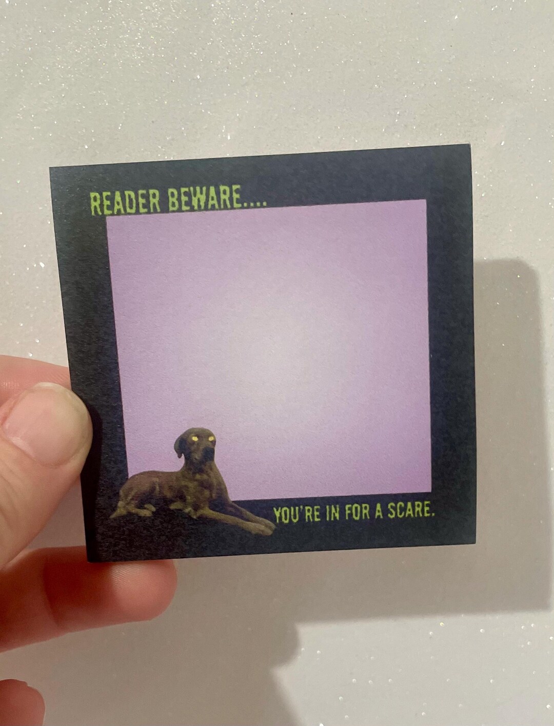 Goosebumps Dog Reader Beware Youre in for a Scare Post It Sticky Note ...