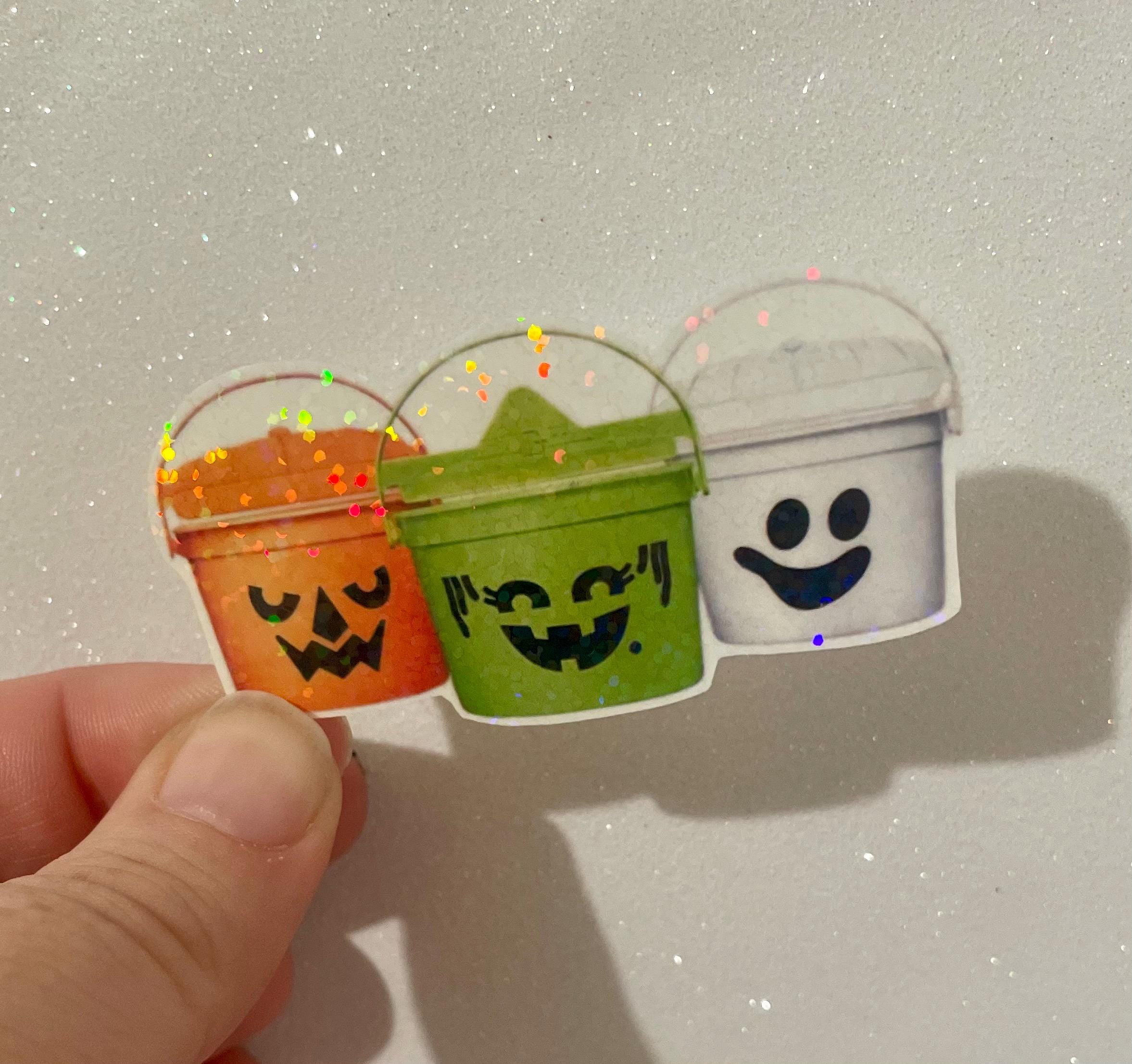 Holographic Halloween Boo Buckets Logo 90s Nostalgia Water Resistant ...