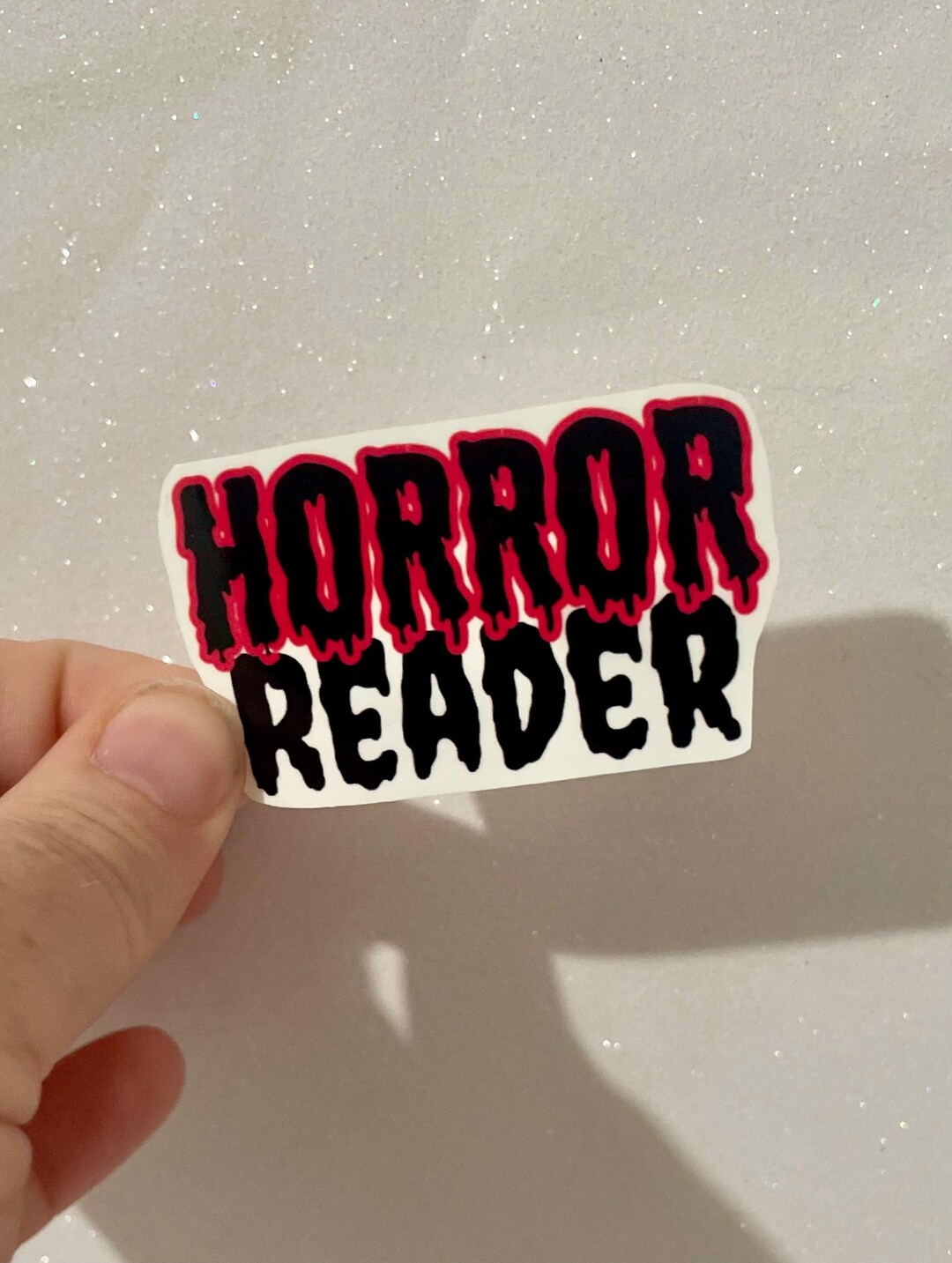 Horror Reader Romance Reader Vinyl Water Resistant Sticker - Etsy