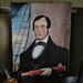 Colonial Ship Captain Portrait on 8x10 Canvas Primitive Portrait ...