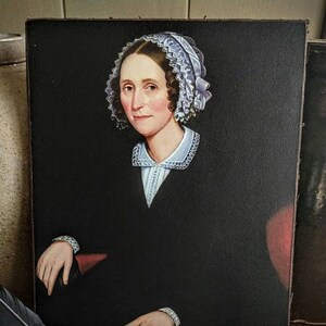 Colonial Portrait on 8x10 Canvas Primitive Portrait Folk Art Portrait ...