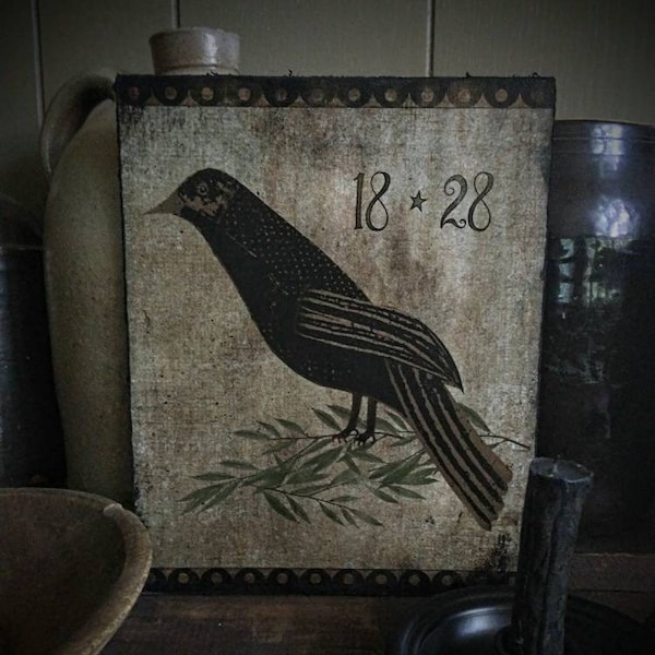 Primitive Crow - Etsy