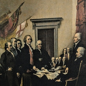 Declaration of Independence Colonial Portrait on 8x10 or 11x14 ...
