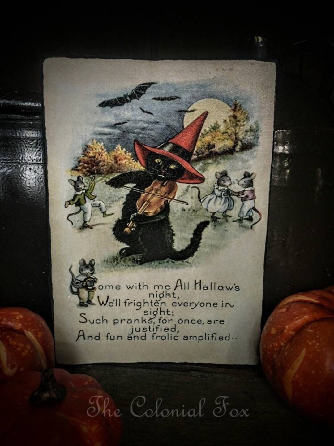 Vintage Halloween Reproduction Portrait Vintage Pumpkin - Etsy