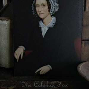 Colonial Portrait on 8x10 Canvas Primitive Portrait Folk Art Portrait ...
