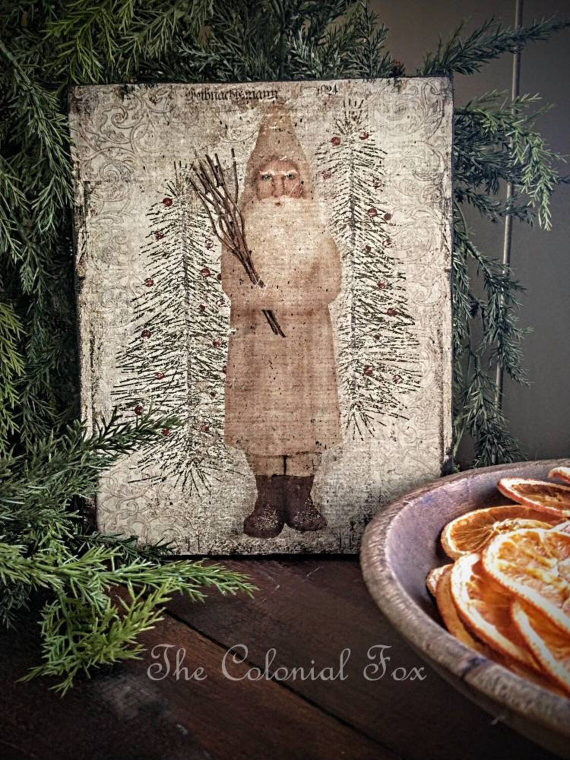 Belsnickel Colonial Christmas Portrait 8x10 Belsnickel Santa - Etsy