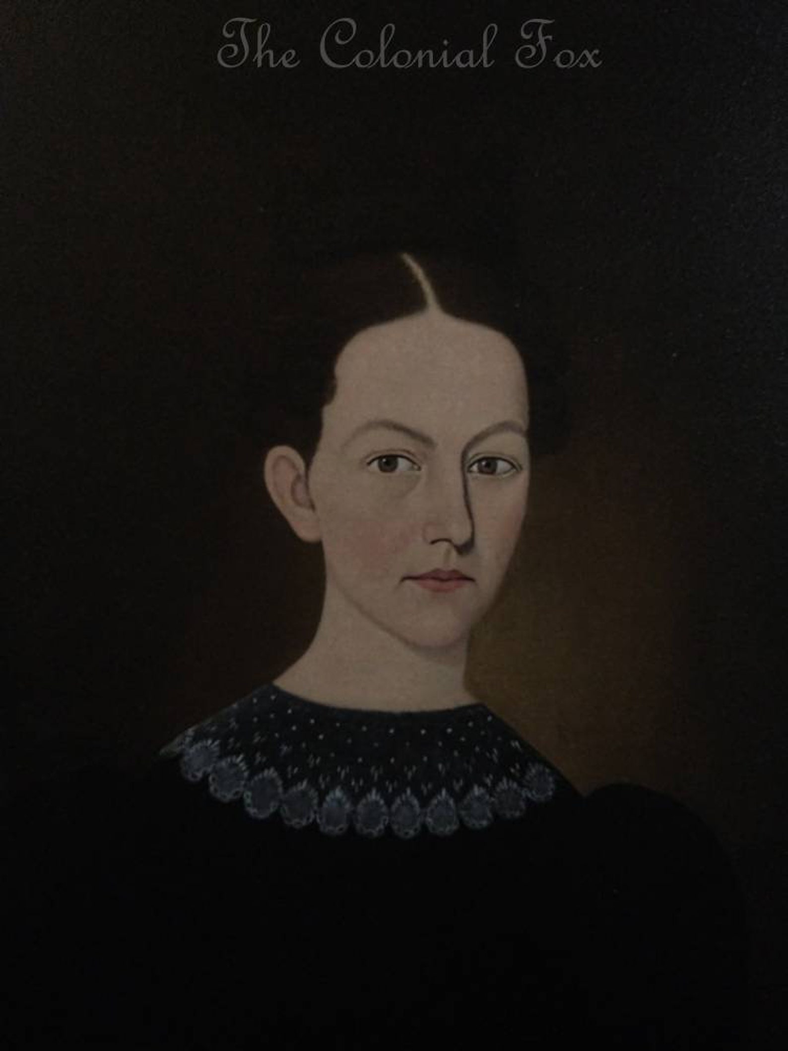 Colonial Portrait on 8x10 Canvas Primitive Portrait Folk Art - Etsy