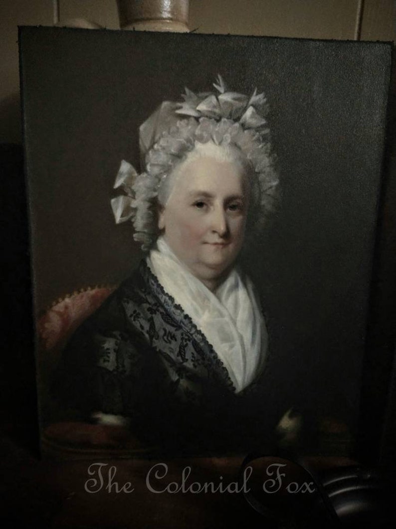GEORGE & MARTHA WASHINGTON Primitive Portrait Set Primitive - Etsy