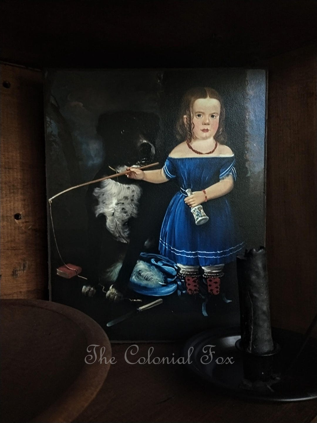 Colonial Portrait on 8x10 Canvas Board Portrait Folk Art Portrait ...