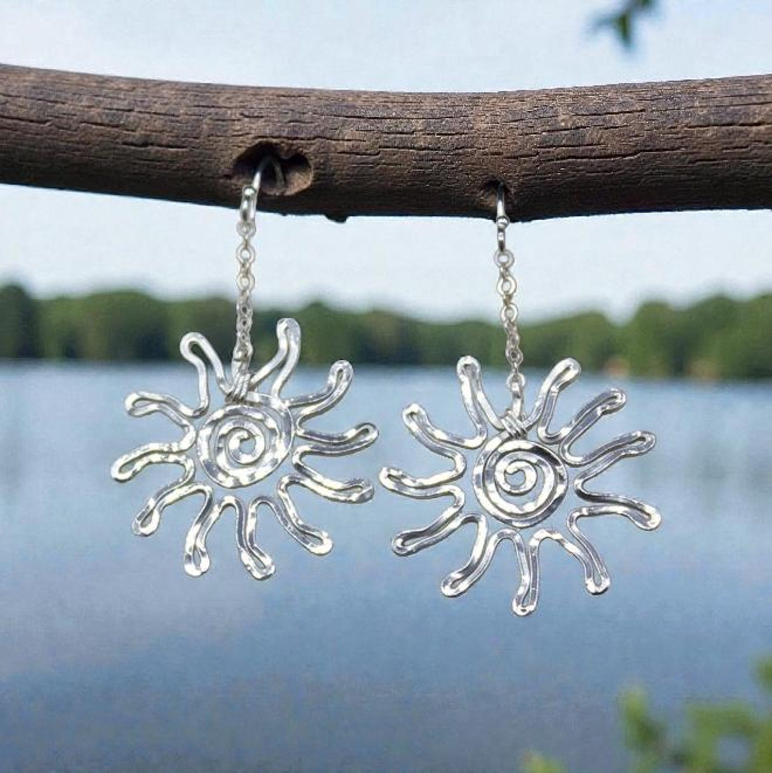 Sterling Silver Sun, Let the Sun Shine In - Etsy