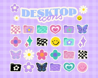 Cute Handmade Felt Desktop Icons Wallpaper Set, Cute Mac Icons, Windows ...