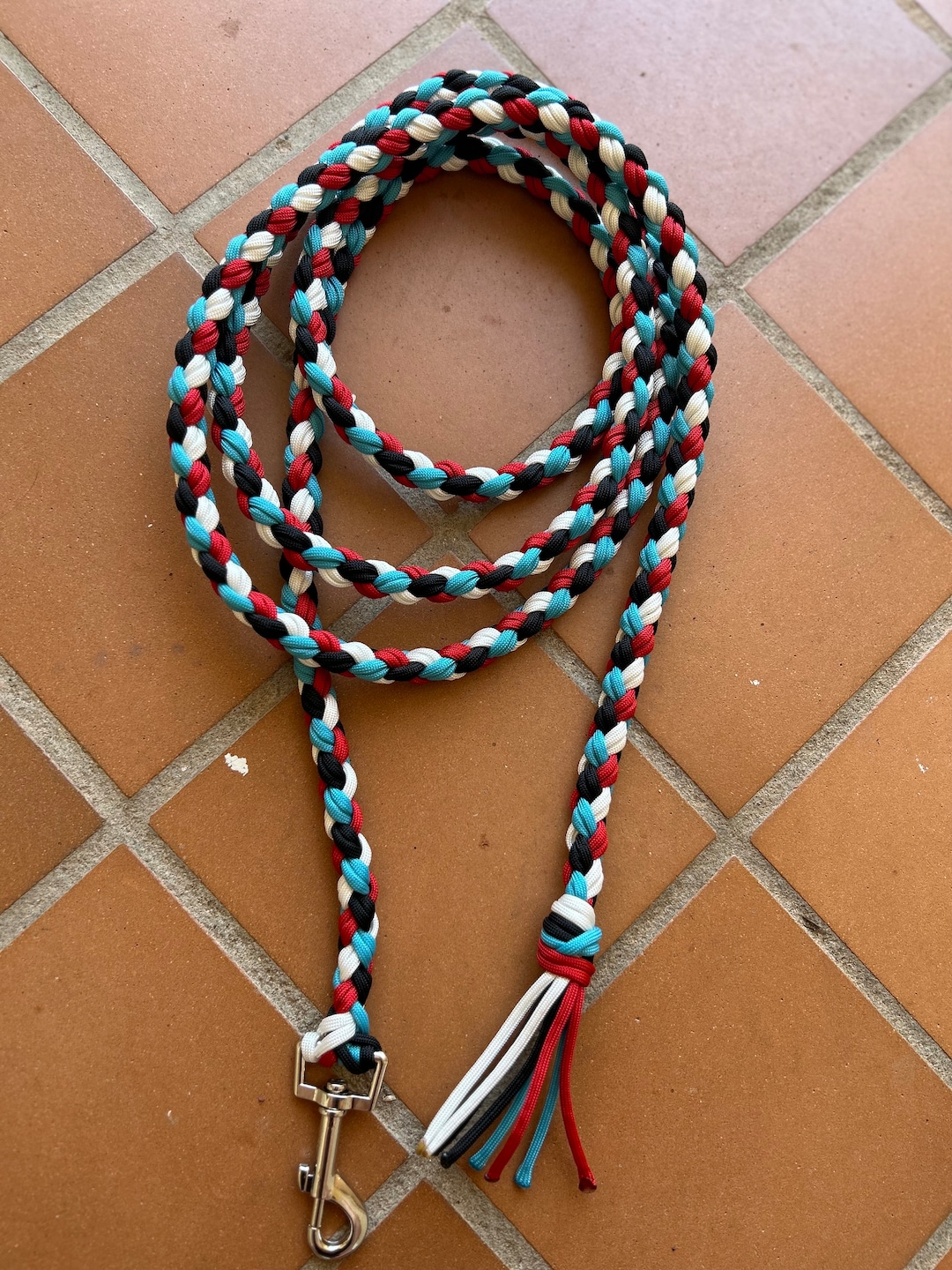 Turquoise, Red, Black, and White Lead Rope - Etsy