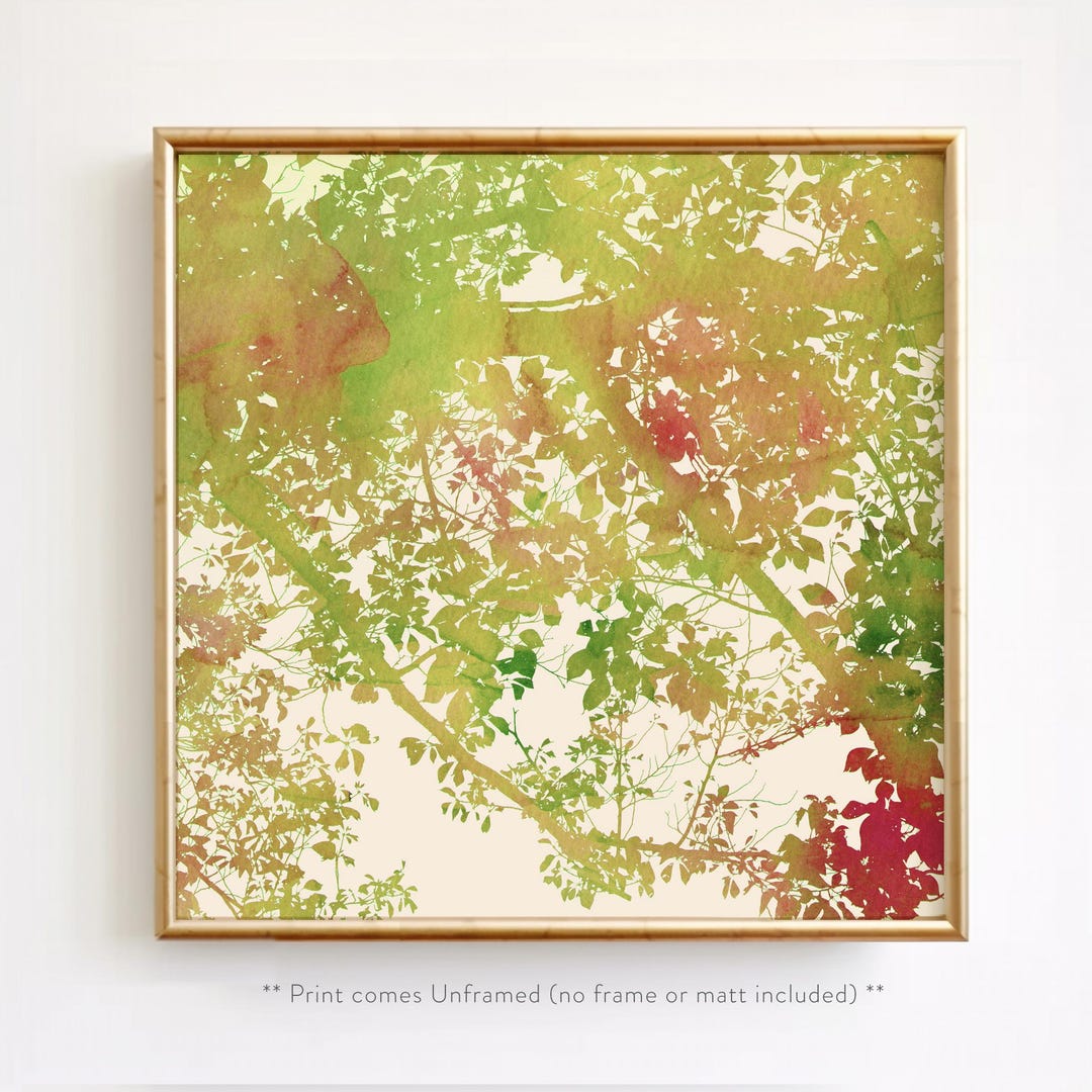 Fall Foliage Print Unframed, Artist Print, Foliage Print, Foliage Art ...