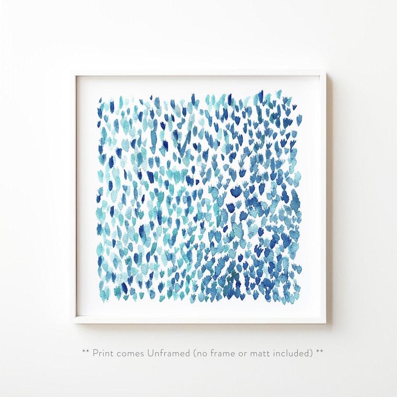 Blue Art Print - Etsy