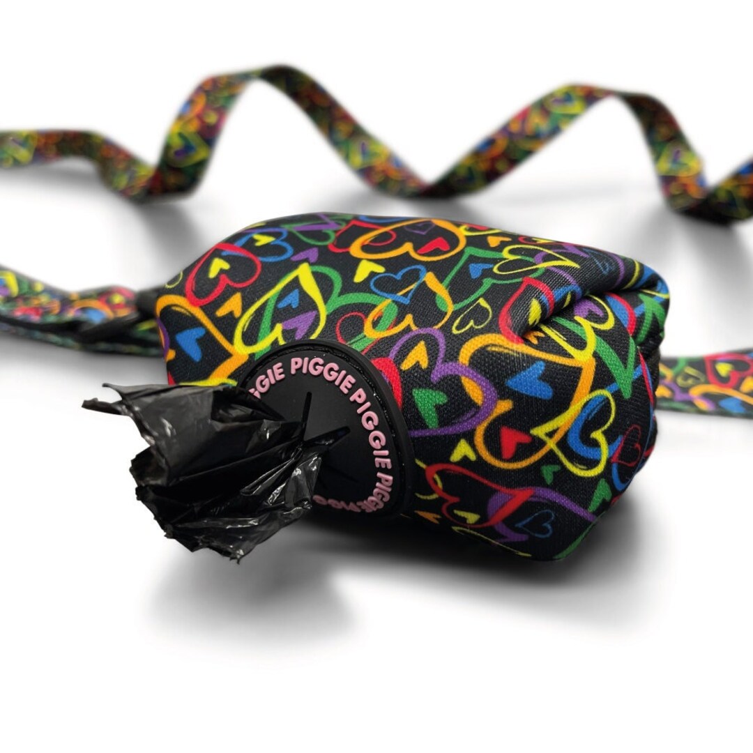 A WORK OF HEART Poop Bag Holder - Heart Poop Bag Carrier - Quality Dog ...